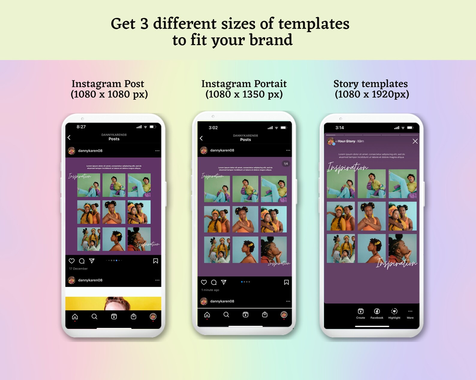 Ecommerce Instagram Template Fashion Brand Instagram Template Ecommerce ...