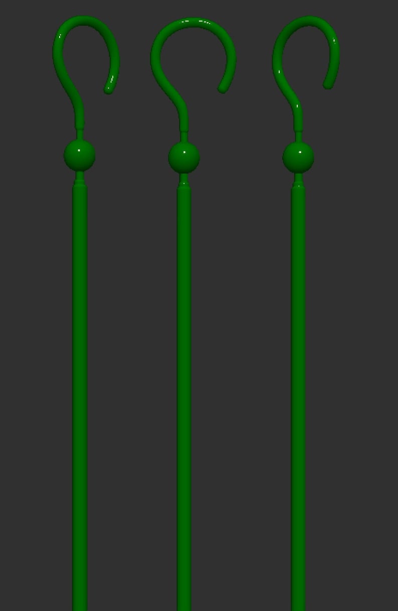 3D Model Riddler 66 Question Mark Cane Prop - Etsy