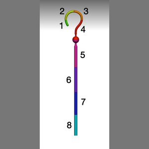 3D Model Riddler 66 Question Mark Cane Prop - Etsy