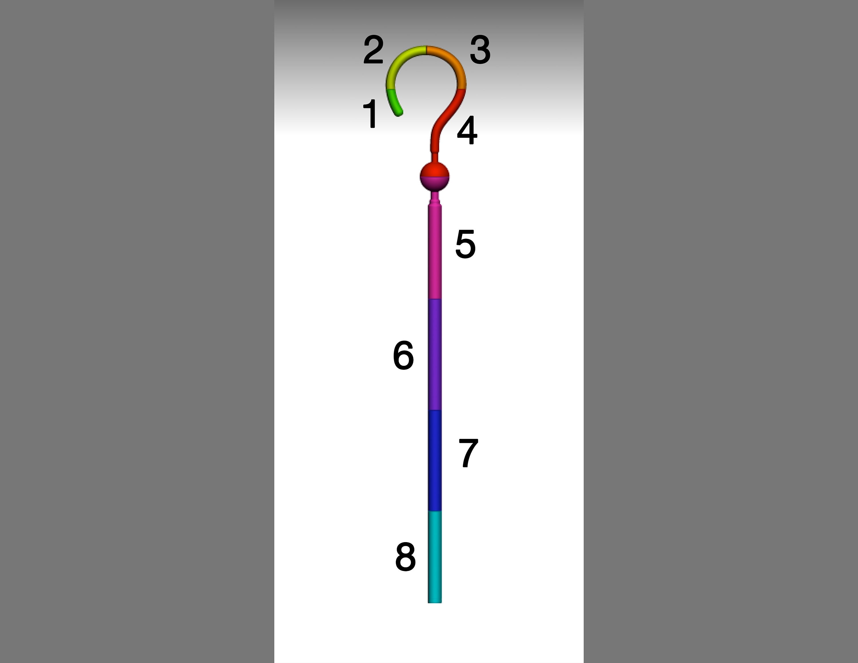 3D Model Riddler 66 Question Mark Cane Prop - Etsy