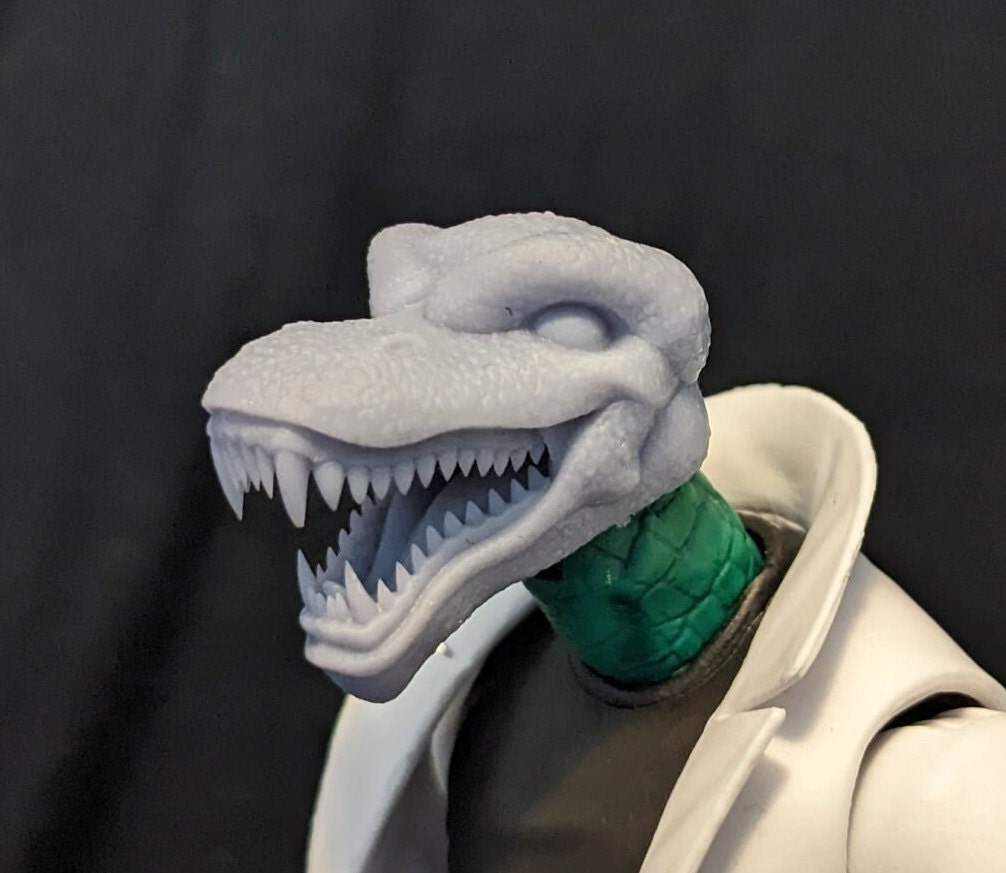 1/12 3D Printed Lizard Head & Feet Combo Sculpt Spider Villain - Etsy