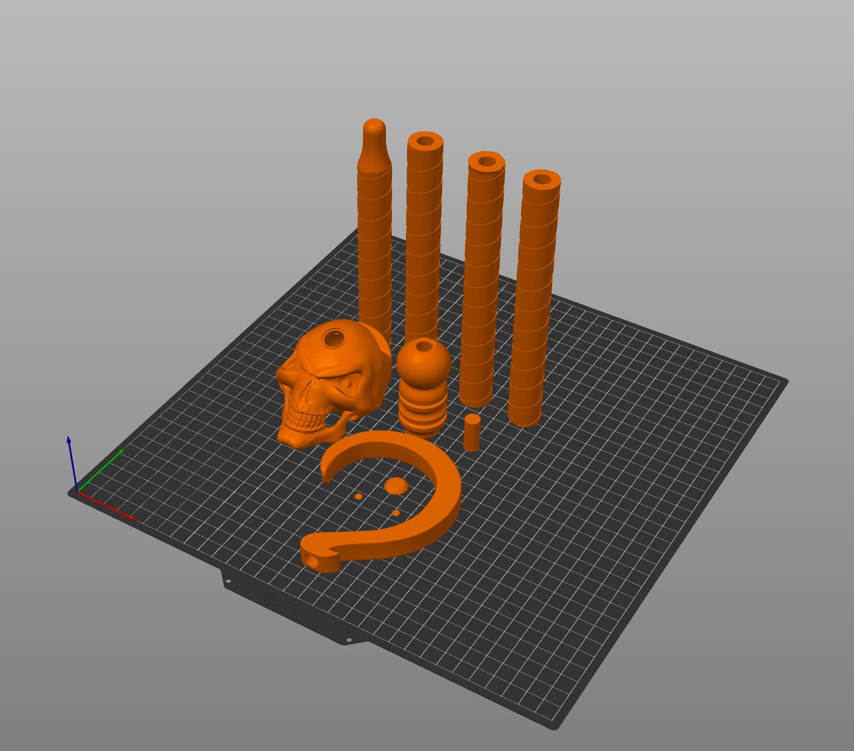 Riddler Skull Cane Prop 3D Model - Etsy