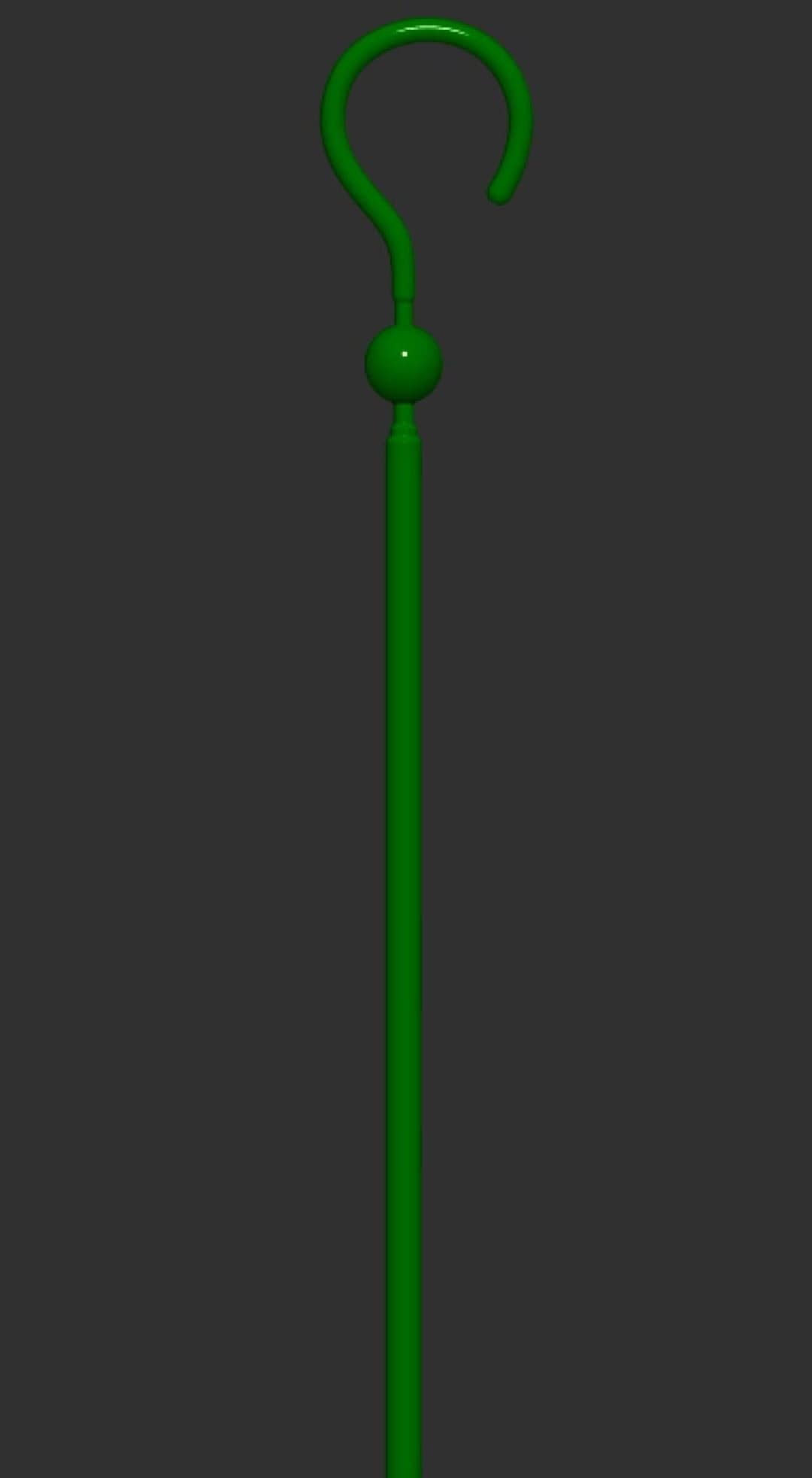 3D Model Riddler 66 Question Mark Cane Prop - Etsy