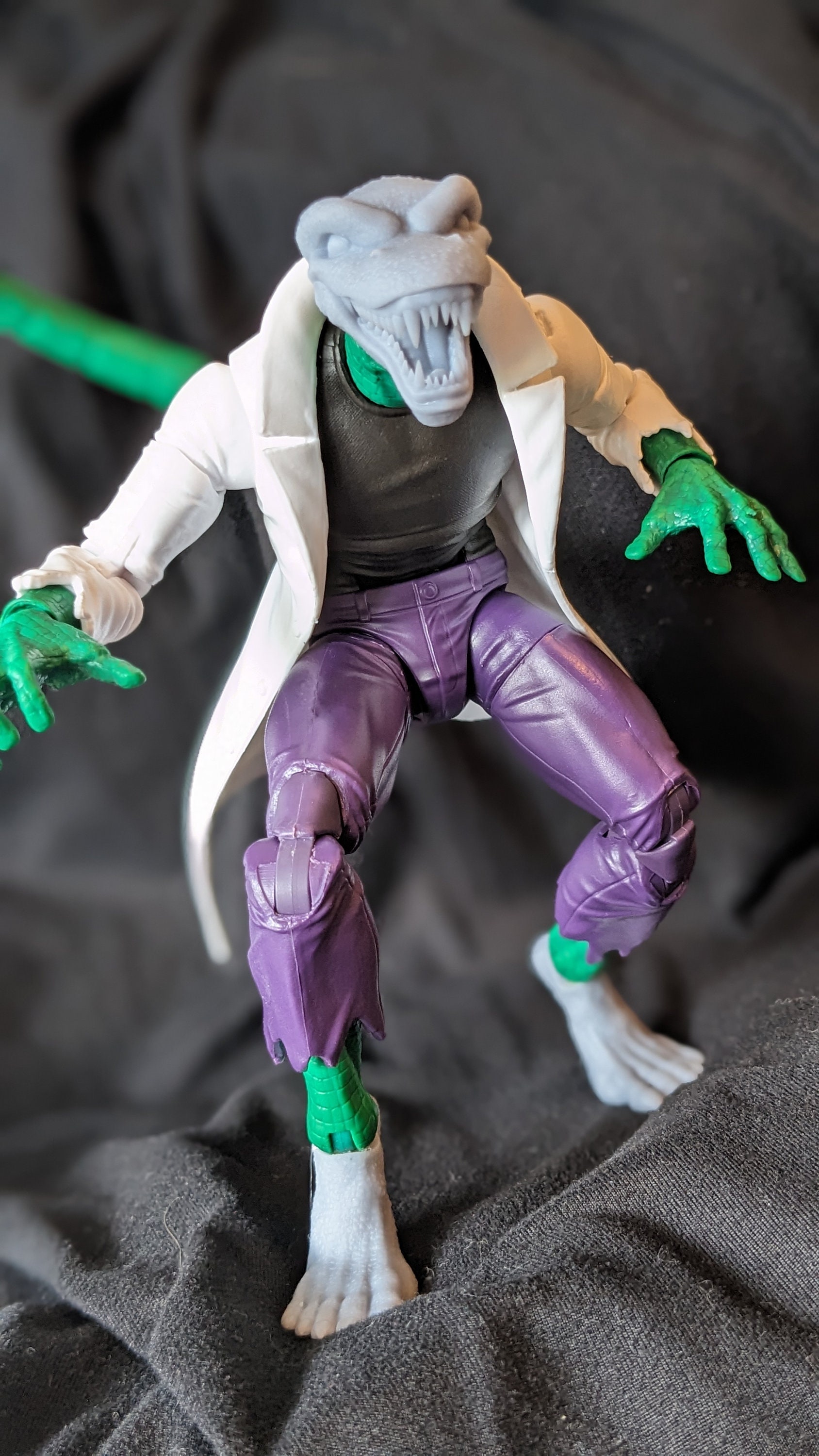 1/12 3D Printed Lizard Head & Feet Combo Sculpt Spider Villain - Etsy