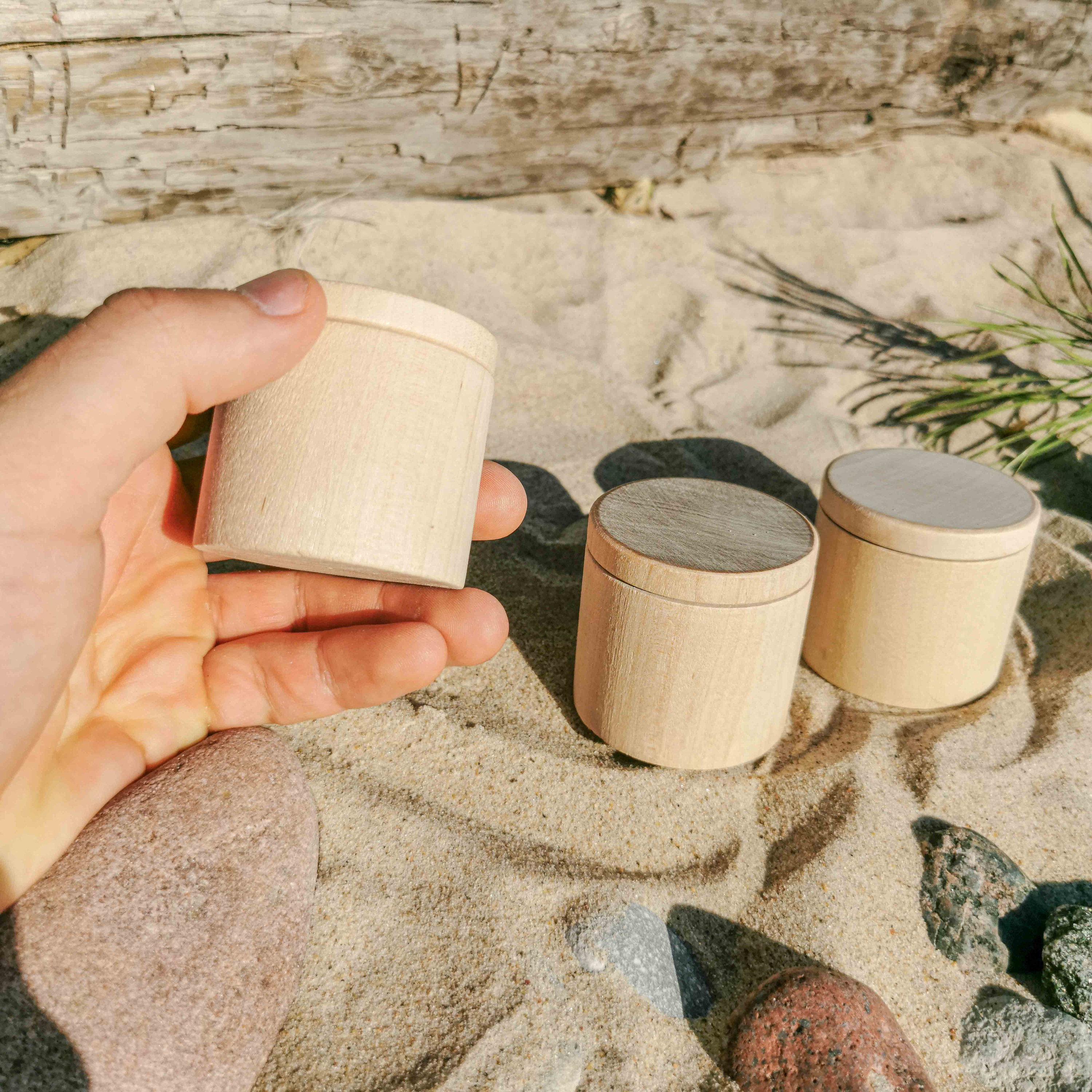 Wood Round Box Unfinished Round Wooden Box Wood Trinket Box - Etsy