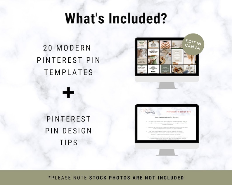 20 Modern Pinterest Pin Templates for Your Blog and Business | Editable ...