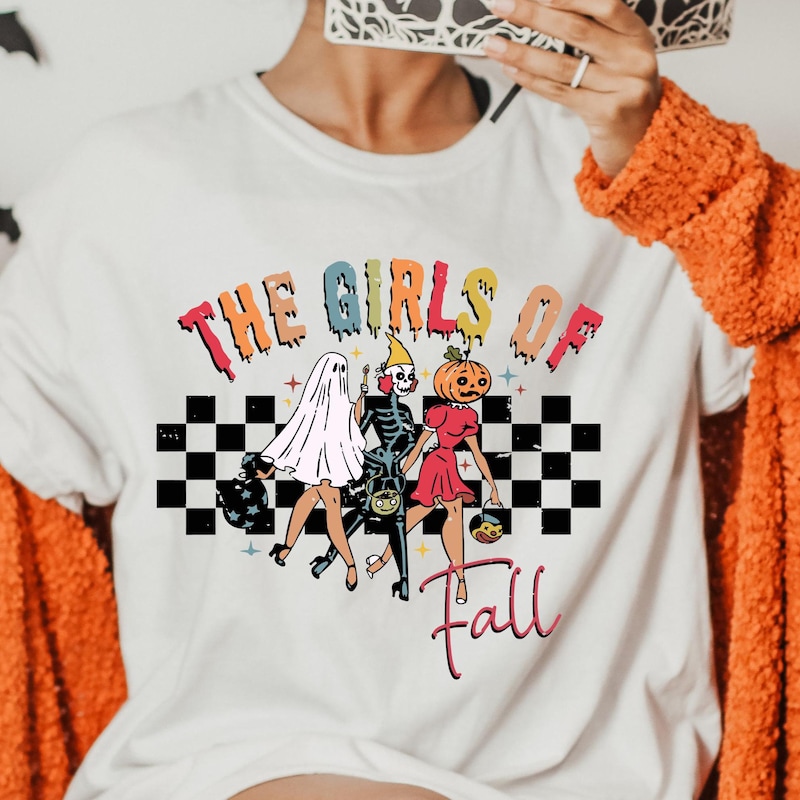 Girl Fall Svg - Etsy