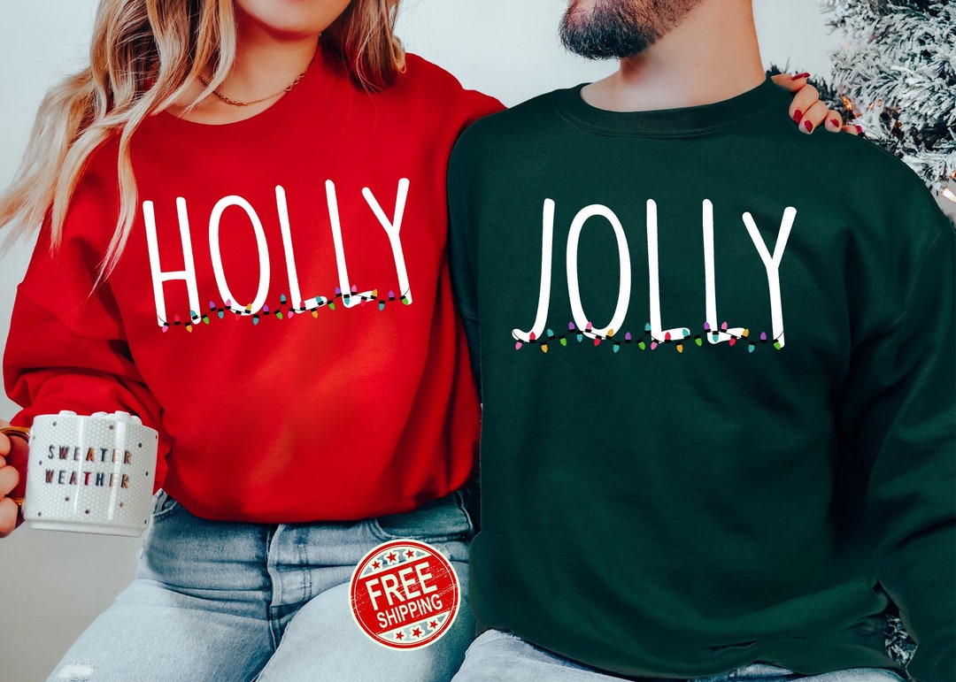 Holly Jolly Shirt - Holly Christmas Shirt - Christmas Shirt - Retro ...