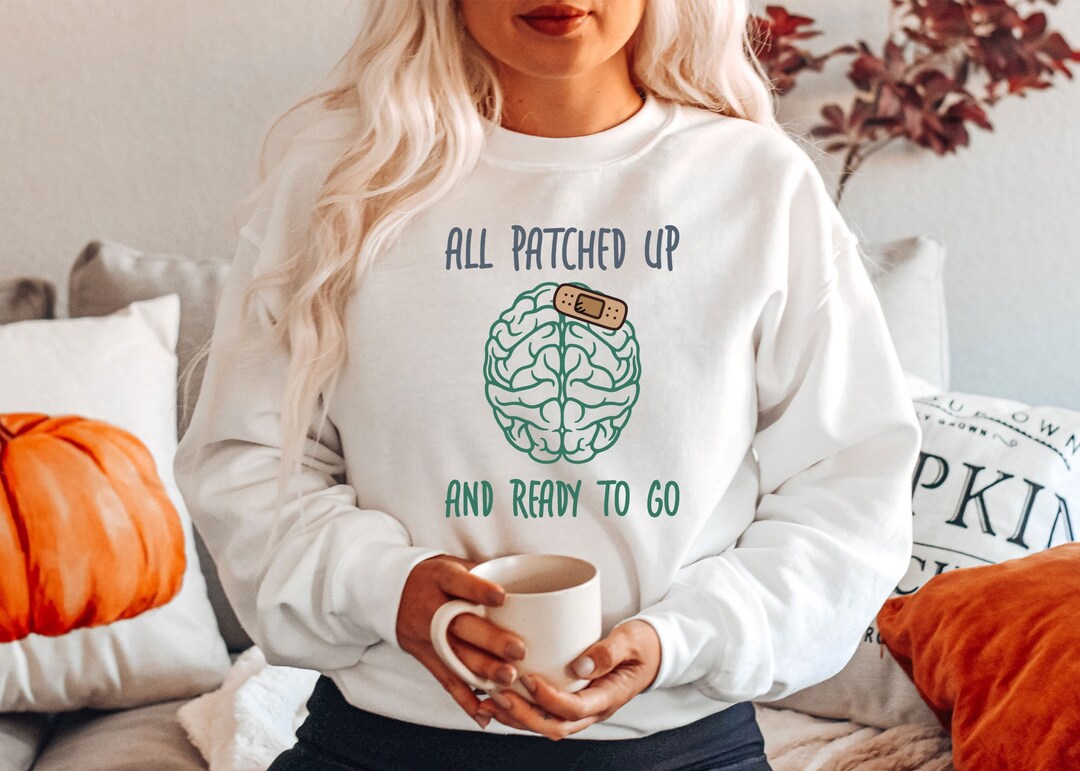 All Patched up and Ready to Go Shirt - Brain Cancer Awareness Shirt ...