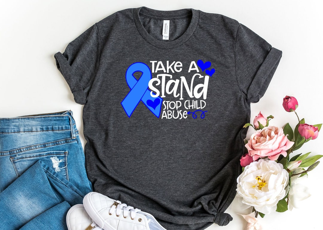 Child Abuse Awareness Shirt, Take A Stand Stop Child Abuse T-shirt ...