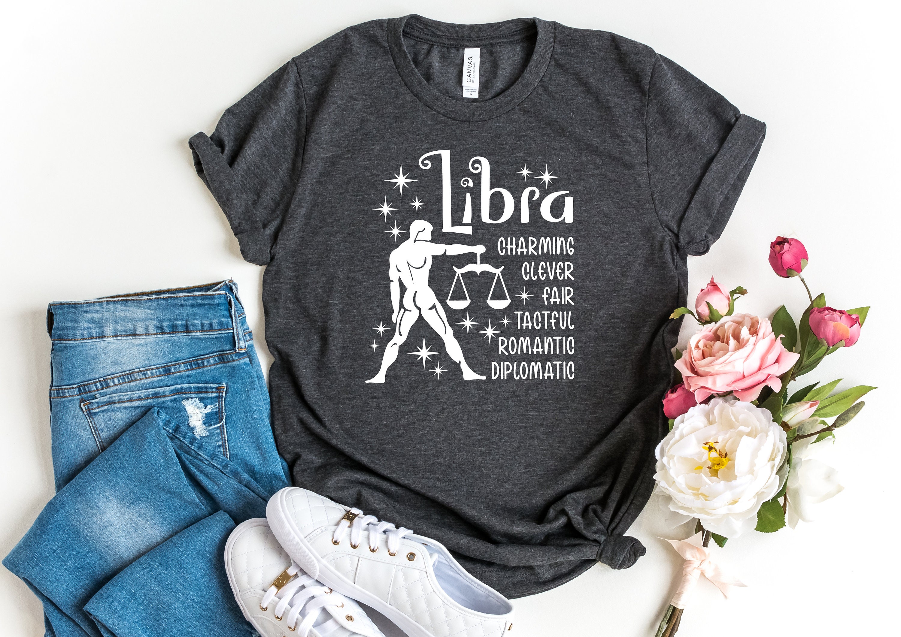 Libra Shirt Zodiac Sign Tshirt Libra Zodiac T-shirt - Etsy