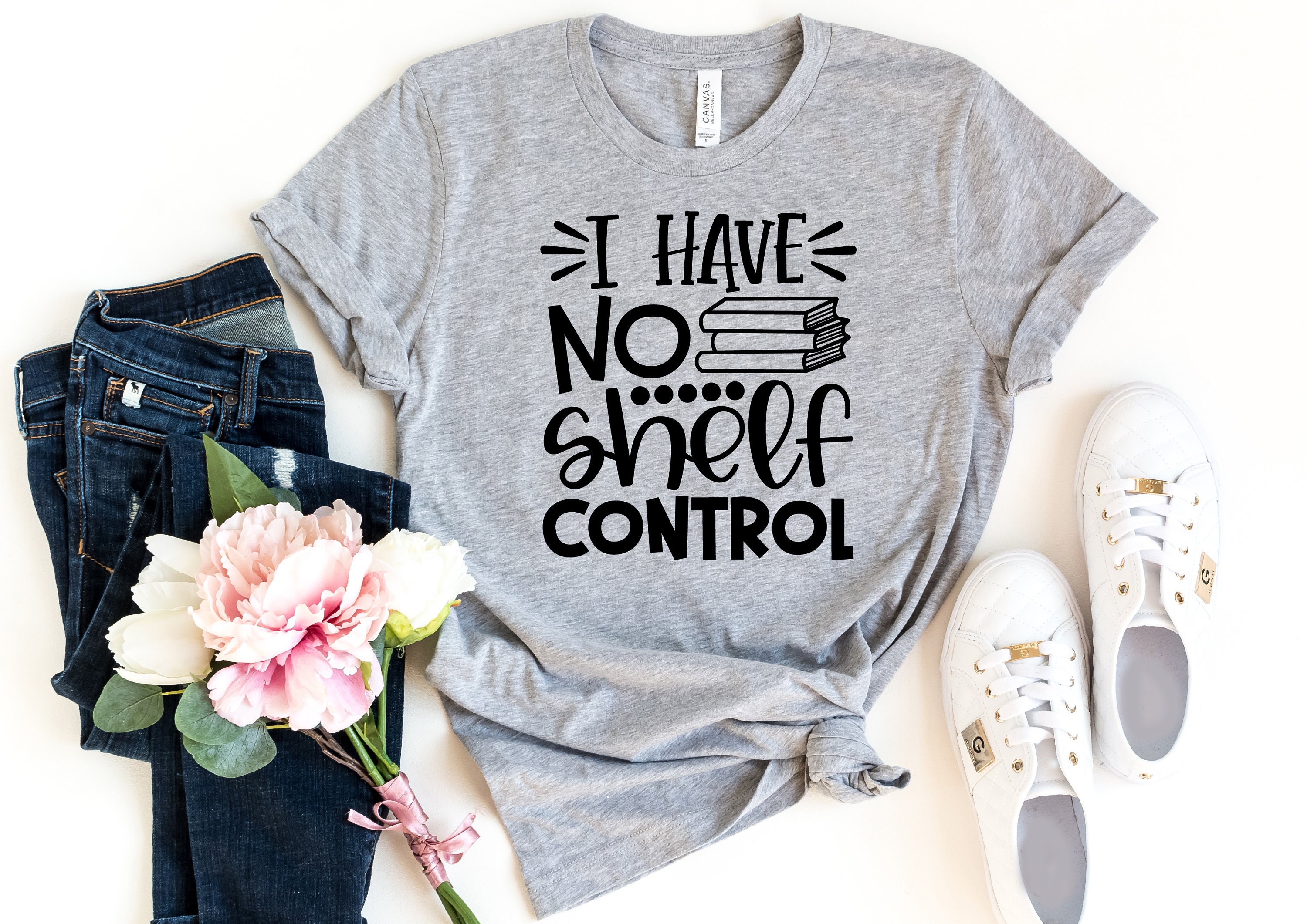 I Have No Shelf Control Shirt | Messy Reader Shirt | Reading T-shirt ...