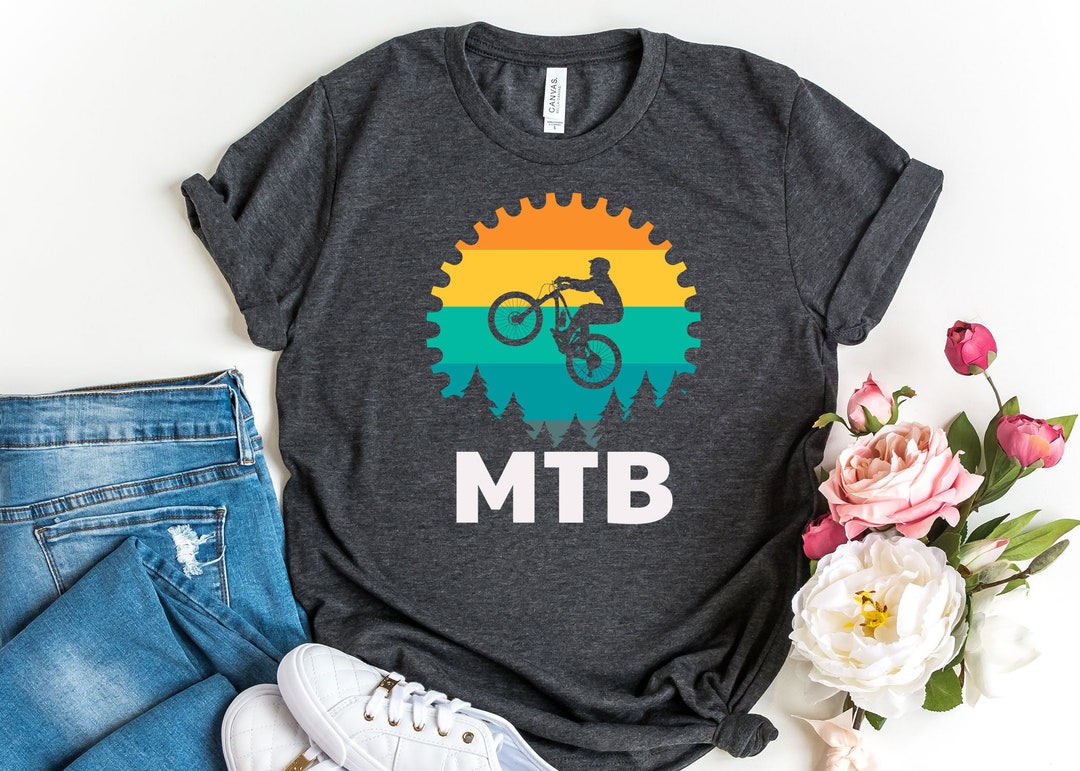 MTB T-shirt, Mountain Bike Shirt ,bike Shirts, Gift for Mountain Biker ...