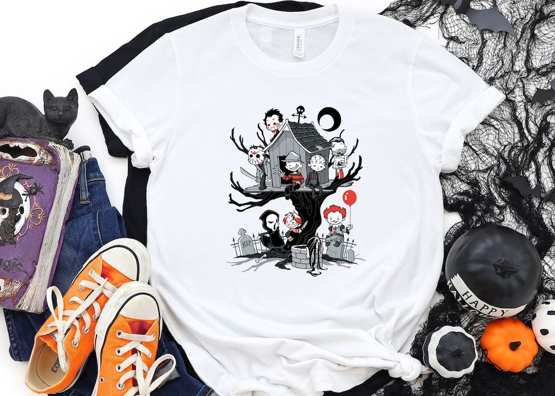 Horror Movie Characters Shirt, Halloween Horror Movie T-shirt, Scary ...