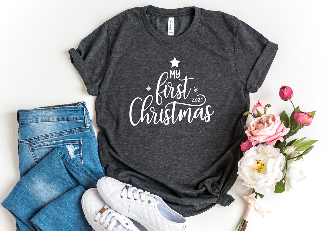 My First Christmas Shirt | First Christmas as Mom Tee | First Christmas ...