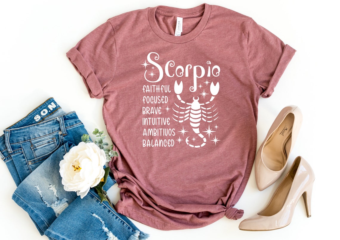 Scorpio Shirt | Zodiac Sign Tshirt | Scorpio Zodiac T-shirt | Scorpio ...