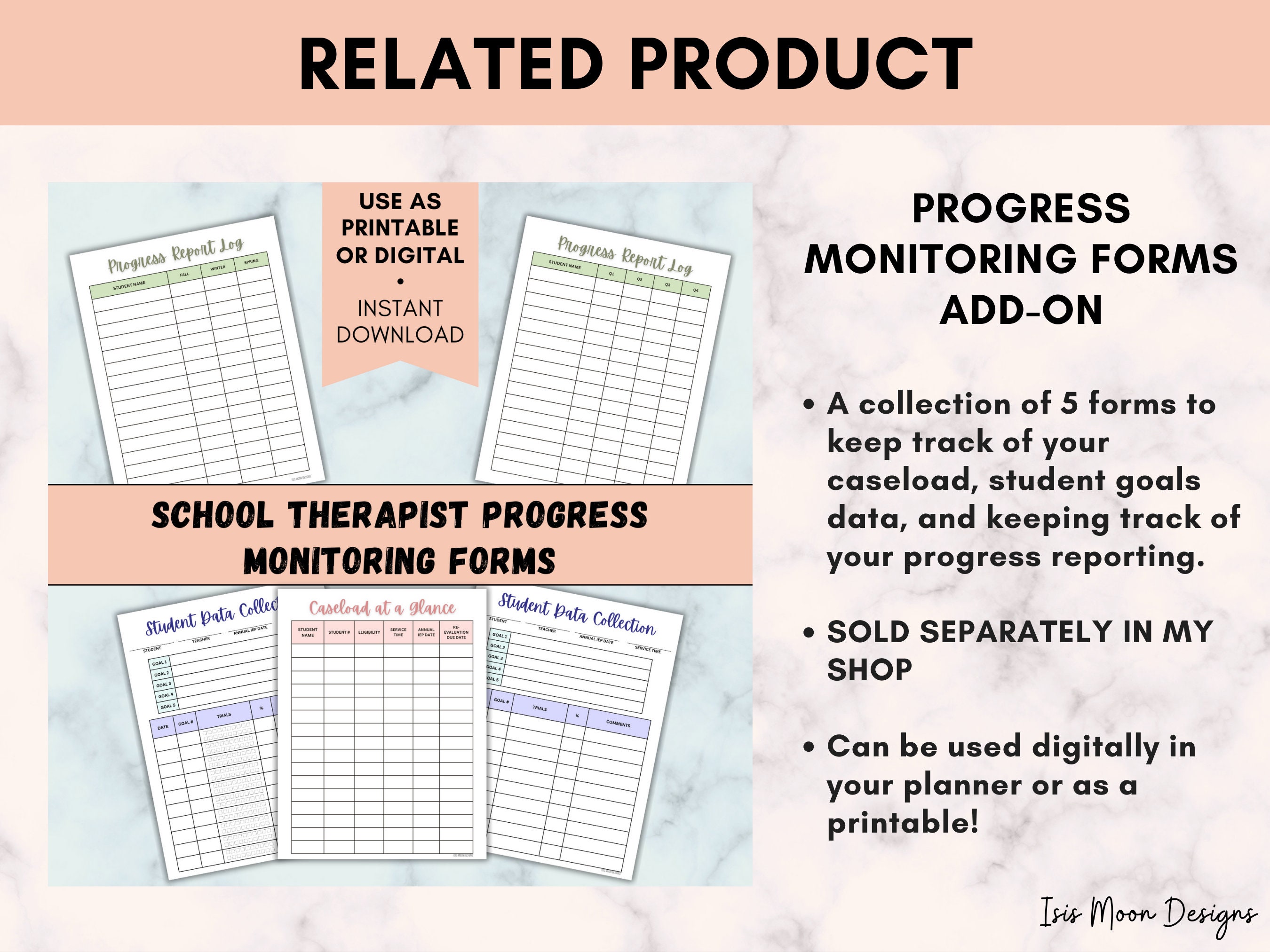 School Based Occupational Therapist Digital Planner, OT Planner ...