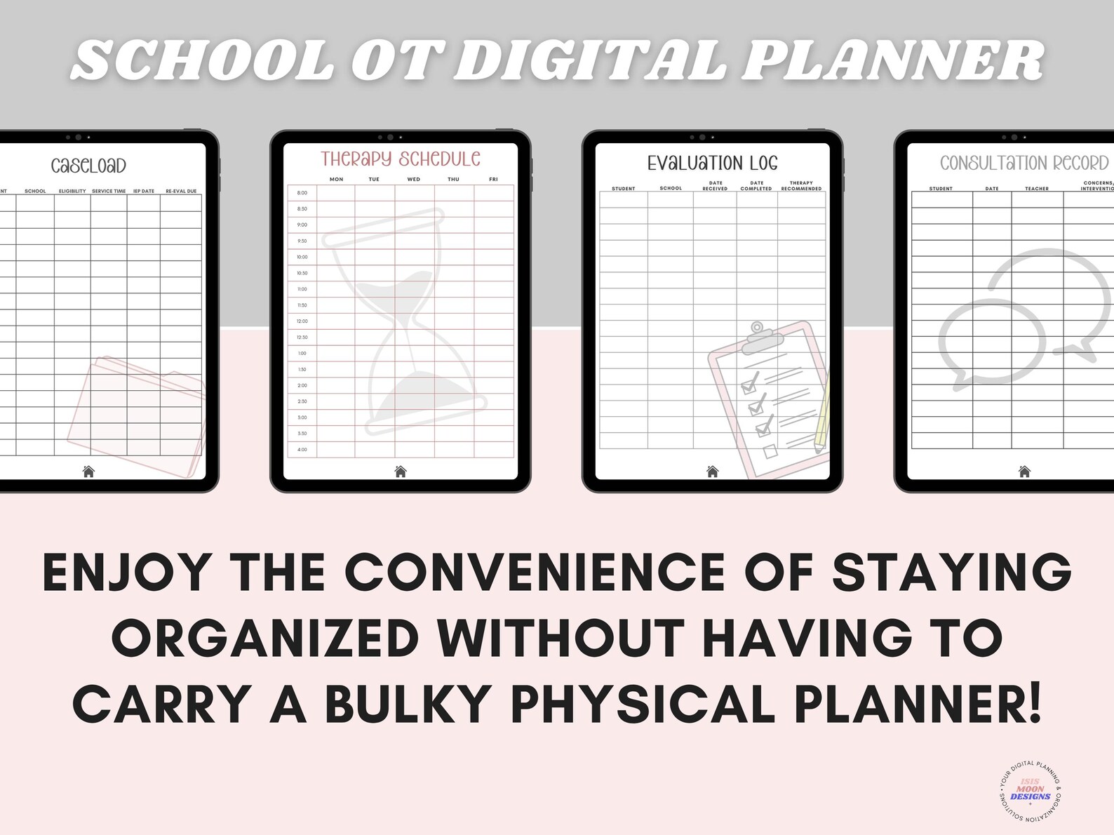 School OT Digital Planner 2025-2026: Therapy Organization (digital ...