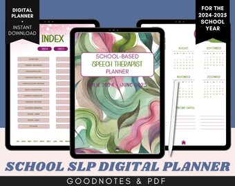 School Based Therapist Planner - Etsy