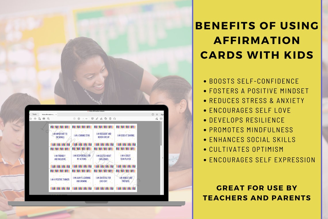 Kids Affirmations - Printable Cards, Affirmation Cards for Kids ...