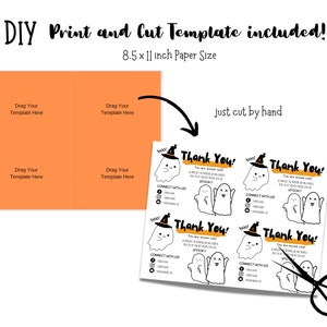 Halloween Business Thank You Card Template, Spooky Thank You for Your ...