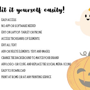 Halloween Business Thank You Card Template, Spooky Thank You for Your ...