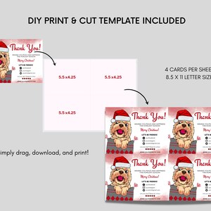 Pet Thank You Card, Dog Thank You Card, Printable Pet Business Card ...