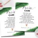 Resin Care Card, Printable Care Instructions, Instant Download, Ready ...