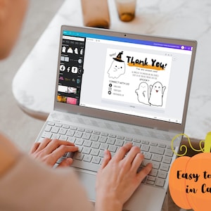 Halloween Business Thank You Card Template, Spooky Thank You for Your ...