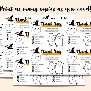 Halloween Business Thank You Card Template, Spooky Thank You for Your ...