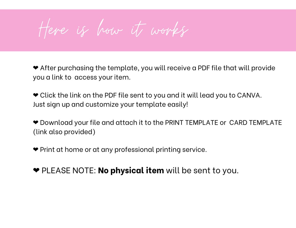 Editable Snap and Share Card Template Instant Download - Etsy