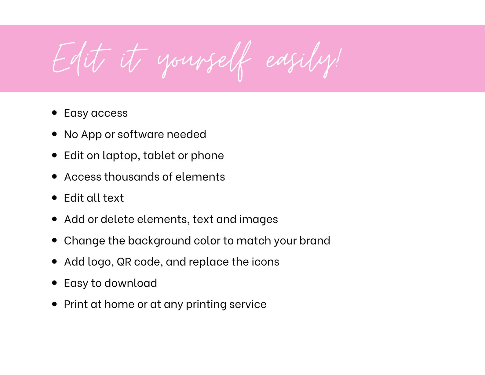 Editable Snap and Share Card Template Instant Download - Etsy