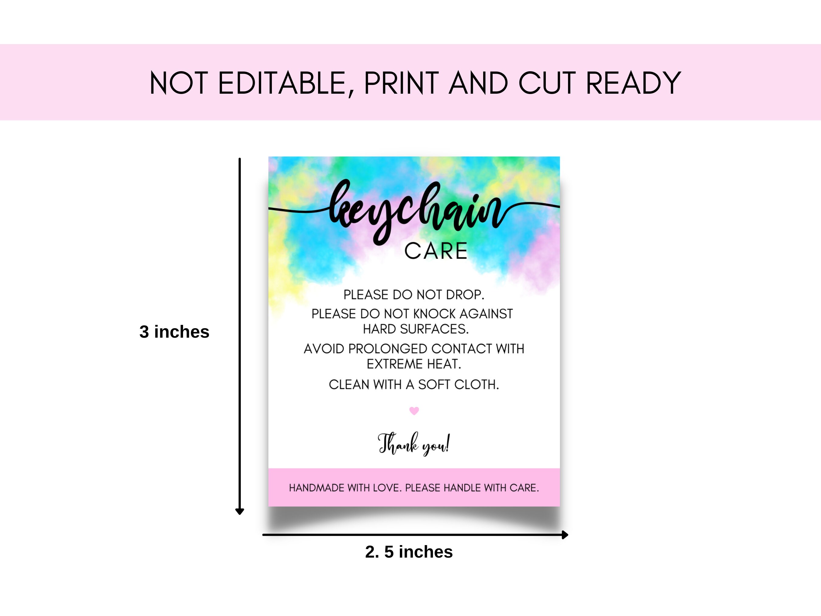 Care Card Bundle Printable Care Instructions Cards for Small - Etsy