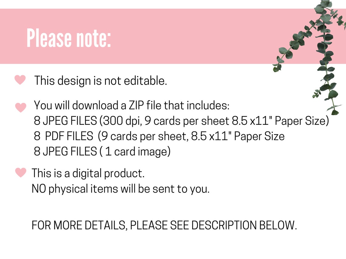 Care Card Bundle Printable Care Instructions Cards for Small - Etsy
