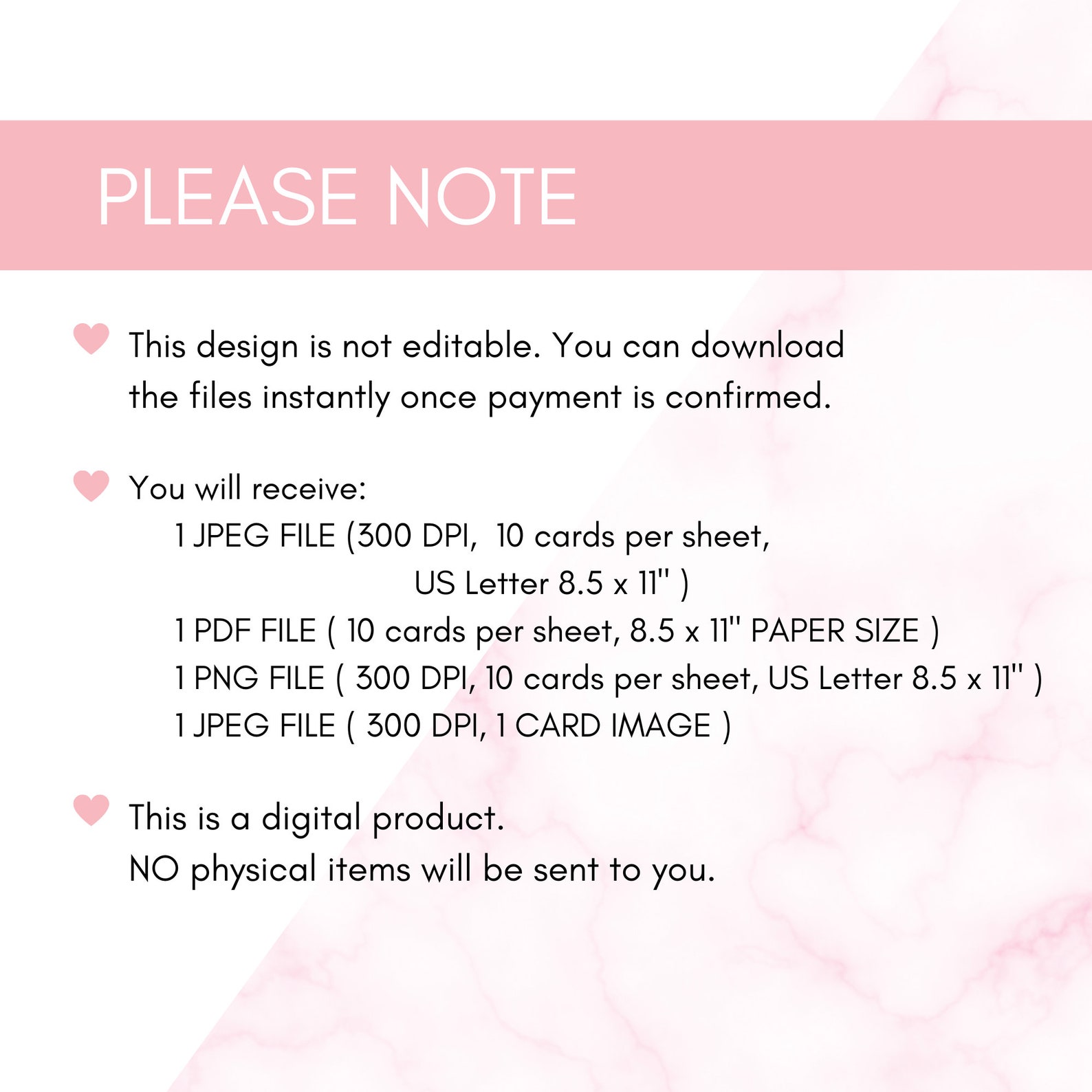 Beaded Bracelet Care Card: Small Business Instructions (digital ...