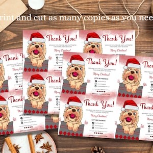 Pet Thank You Card, Dog Thank You Card, Printable Pet Business Card ...