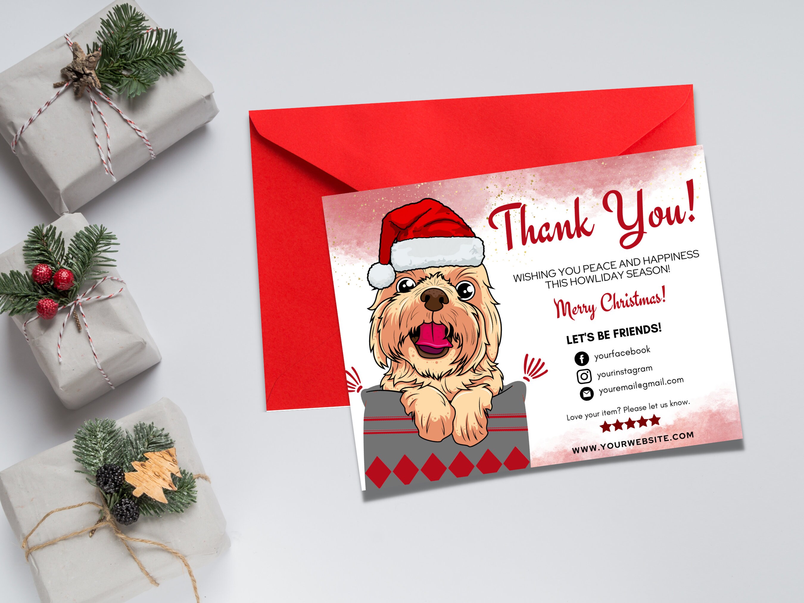 Pet Thank You Card Dog Thank You Card Printable Pet Business - Etsy