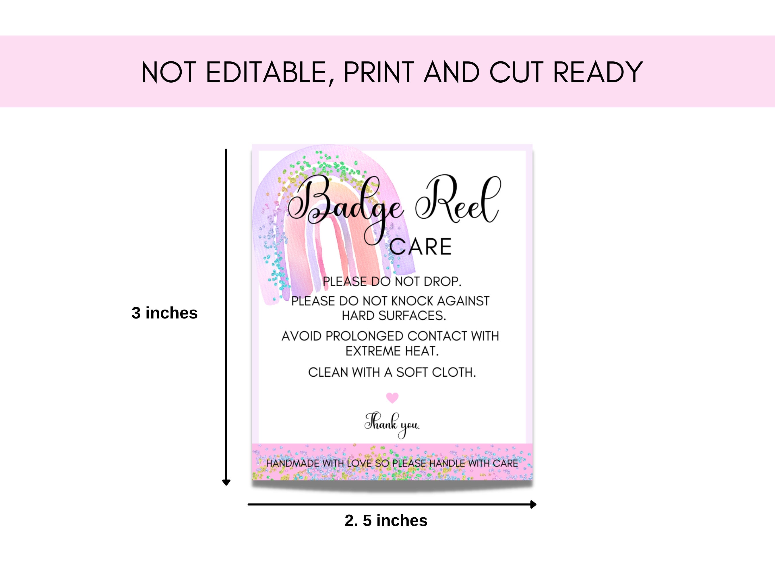 Care Card Bundle Printable Care Instructions Cards for Small - Etsy