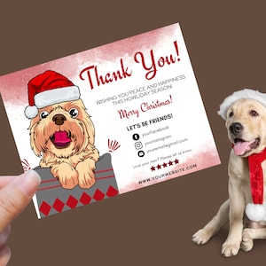 Pet Thank You Card, Dog Thank You Card, Printable Pet Business Card ...