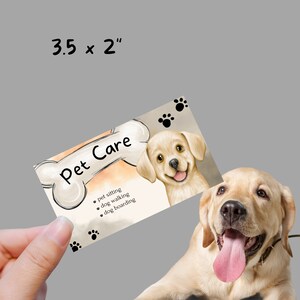 Pet Business Card Template, Dog Walking Business Card, Pet Boarding ...