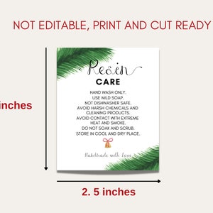 Resin Care Card, Printable Care Instructions, Instant Download, Ready ...