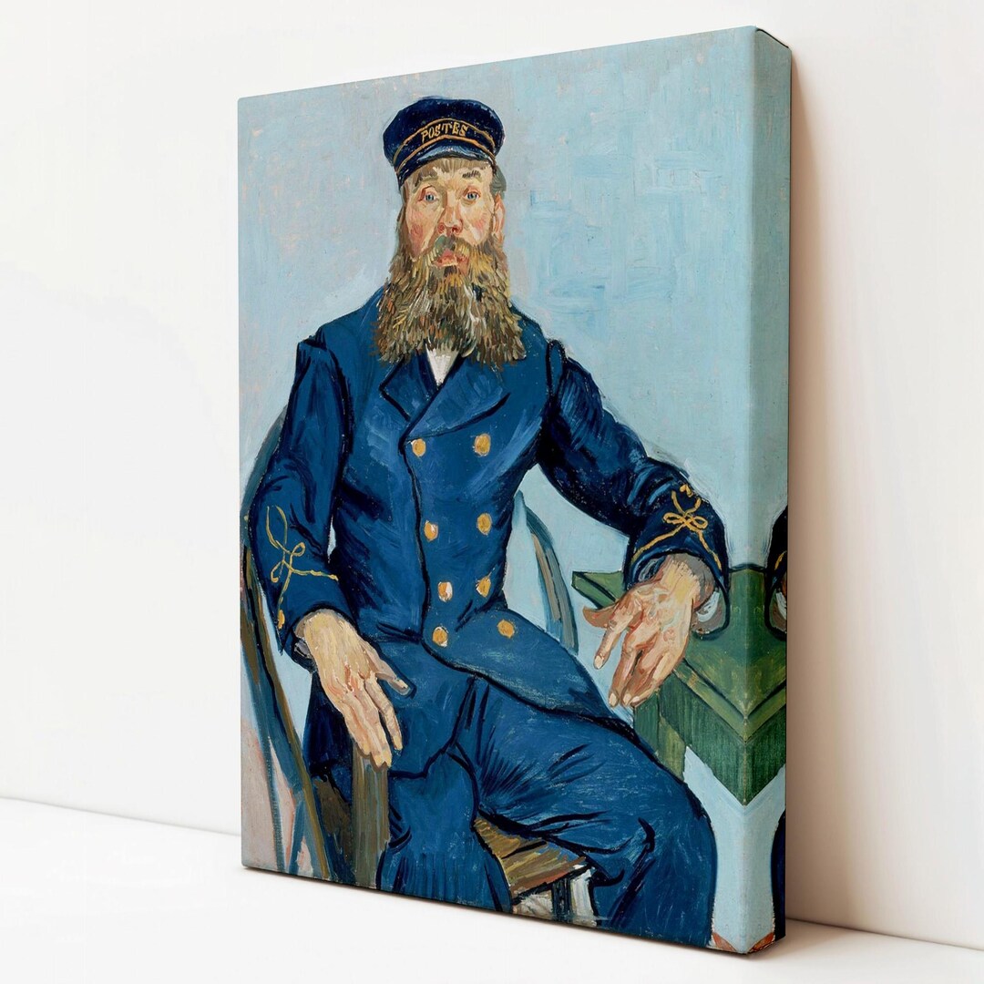 Vincent Van Gogh - Portrait of Postman Joseph Roulin, Canvas Wall Art ...