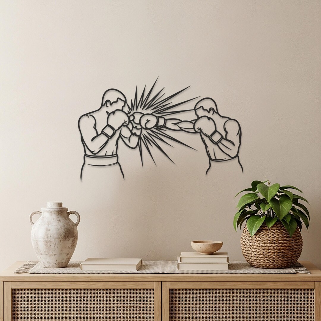 Boxing Metal Wall Art, Gym Decor, Sports Wall Sign - Etsy