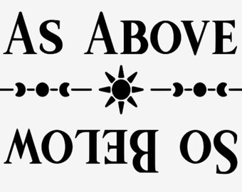 As Above so Below Clear Sticker Ouija Planchette Decal - Etsy