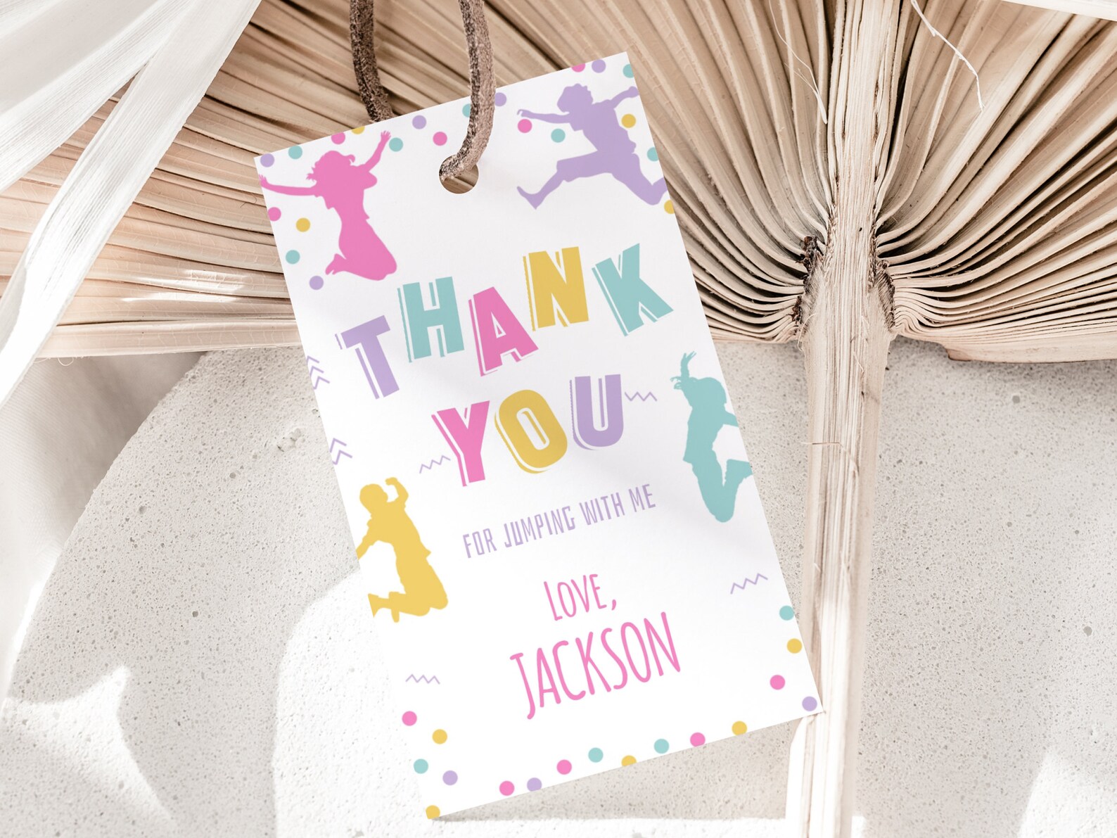 Trampoline Park Favor Tags Jump Thank You Tags Jumping - Etsy