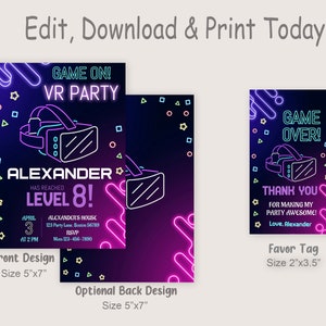 Virtual Reality Invitation VR Party Invitation VR Birthday Invitation ...