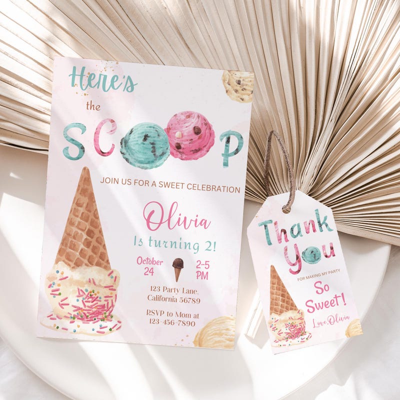 Ice Cream Birthday - Etsy