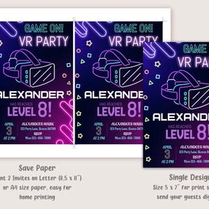 Virtual Reality Invitation VR Party Invitation VR Birthday Invitation ...