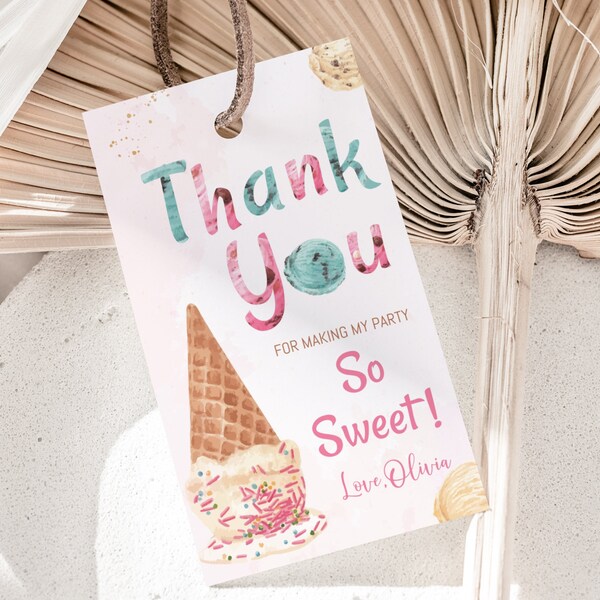 Ice Cream Labels Template - Etsy