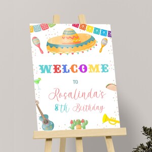 Fiesta Welcome Sign Fiesta Birthday Sign Mexican Welcome Poster My ...